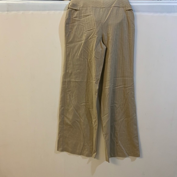Cache | Pants & Jumpsuits | Cache Pants Tan Pinstripes 2 | Poshmark